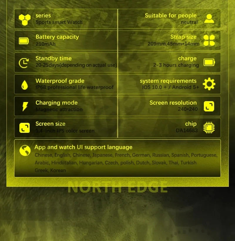 North Edge - Mars 2 Smart Watch – Statement Watches